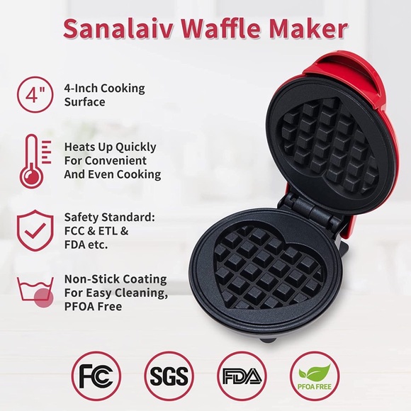 Kitchen | Mini Waffle Maker Nonstick Keto Chaffle Maker For Hash Browns ...